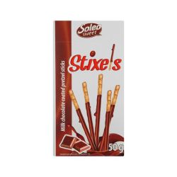 Deals on Soleo Stixels Pretzel Sticks Chocolate 24 X 50G | Compare ...