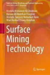 Surface Mining Technology Hardcover 1ST Ed. 2022 Prices | Shop Deals ...