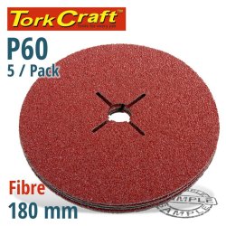 Fibre Disc 180MM 60 Grit 5 PACK | Reviews Online | PriceCheck