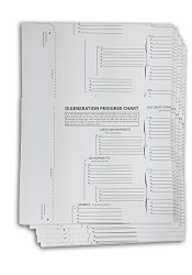 Misbach Enterprises Treeseek 15 Generation Pedigree Chart 10 Pack Blank ...
