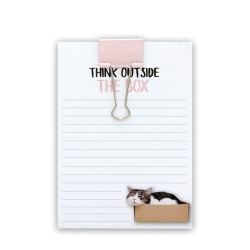Deals on Pet Thoughts" Memo Pad With Bulldog Clip - Cat Pink | Compare ...