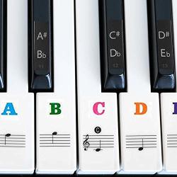 Deals on Ihukeit Piano Stickers For Keys - Removable Piano Key Stickers ...