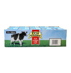 First Choice Uht Milk Full Cream 10 X 500ml | Reviews Online | PriceCheck
