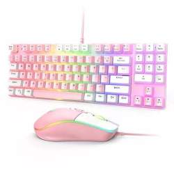 Deals on Onikuma G26 Mechanical Keyboard + CW916 Rgb Gaming Mouse Pink ...