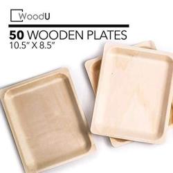 Disposable Plates All Natural Biodegradable Birch Wood For Parties ...