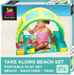 SunSmart Kiddie Activity Play Set Beach Sand Toy Playset With Eight 8 ...