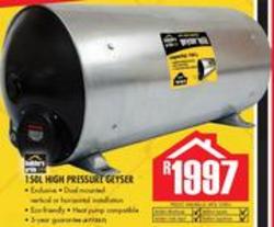 Pride Builders 150l High Pressure Geyser prices