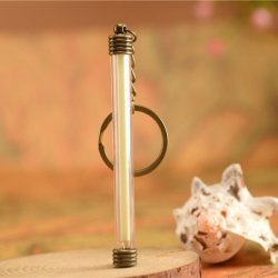 Copper Acrylic Tritium Vials Keychain Self-luminous 15-YEARS 5X80MM ...